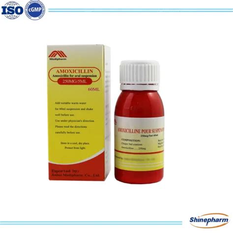 Amoxicillin Liquid Bottle Amoxicillin O S Susp Recon 250mg 5ml