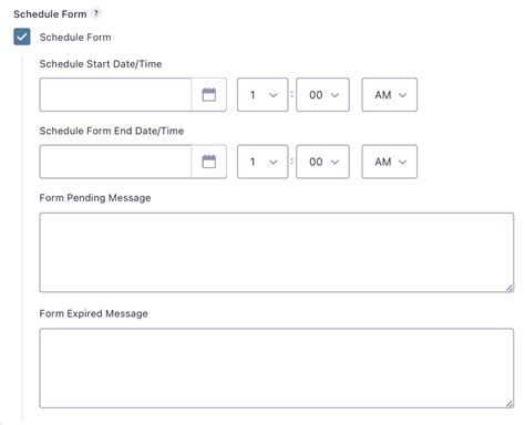 Form Settings Gravity Forms Documentation