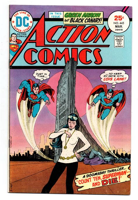 Action Comics 445 Superman Lois Lane Green Arrow Black Canary
