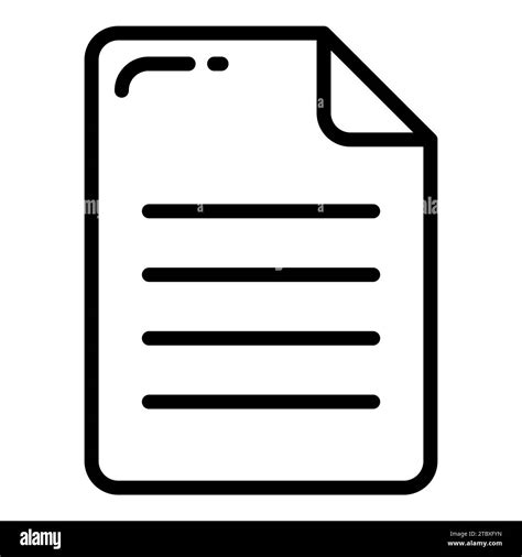 Document Vector Line Icon School And Education Icon Stock Vector Image And Art Alamy