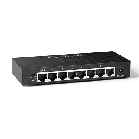 Dbit 8 Port 1000mbps Gigabit Unmanaged Ethernet Switch Splitter Uplink Port Vlan Rj45 Lan Hub