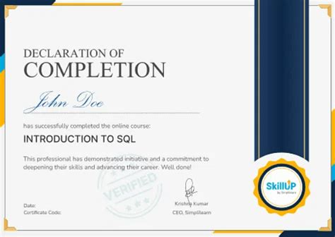 Free Sql Course With Certification This Is How You Can Learn The