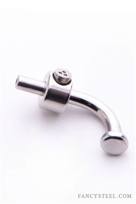 Locking Prince Albert Ring Fancy Steel