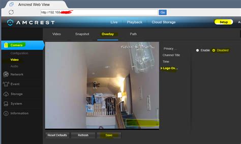 Amcrest Configurations Configuration Home Assistant Community