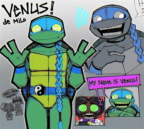 Leo And Venus Tmnt Deviantart Tmnt Leo X Venus By Claudinacortablanco