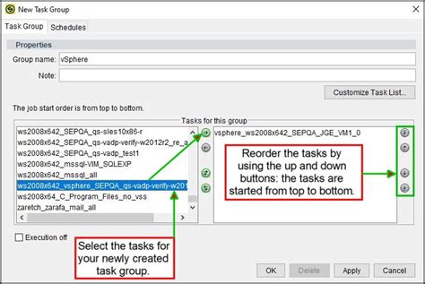 Adding A Task To The Task Group SEPsesam