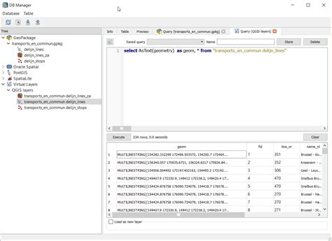 Sql Geopackage Select On Geometry Column Returns Null Geographic