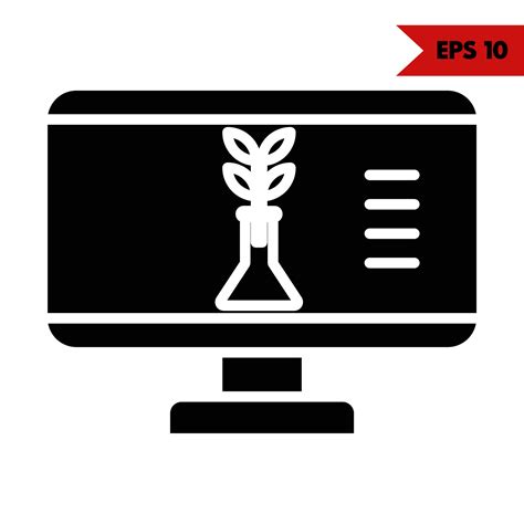 Illustration Of Computer Glyph Icon 16934890 Vector Art At Vecteezy