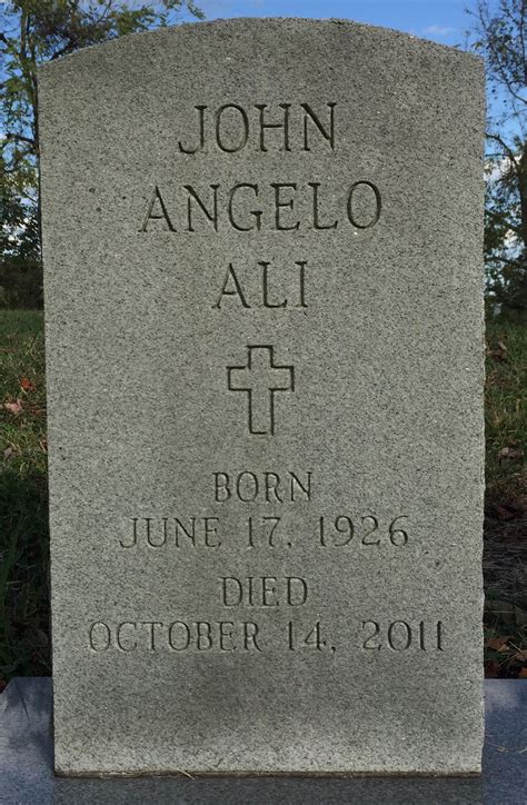 John Angelo Ali 1926 2011 Mémorial Find A Grave