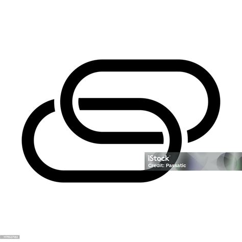 Ilustración De Dos Eslabones De Cadena Conectados Entre El Backgrond