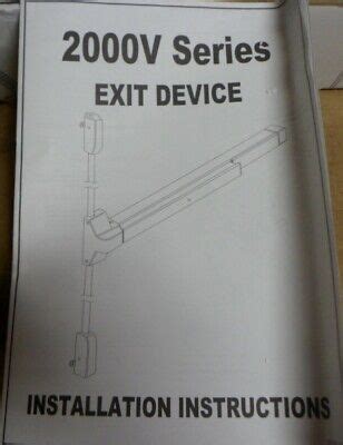 Push Bar Exit Device V Vertical Rod Satin Stainless Steel For Doors OneClick Warehouse