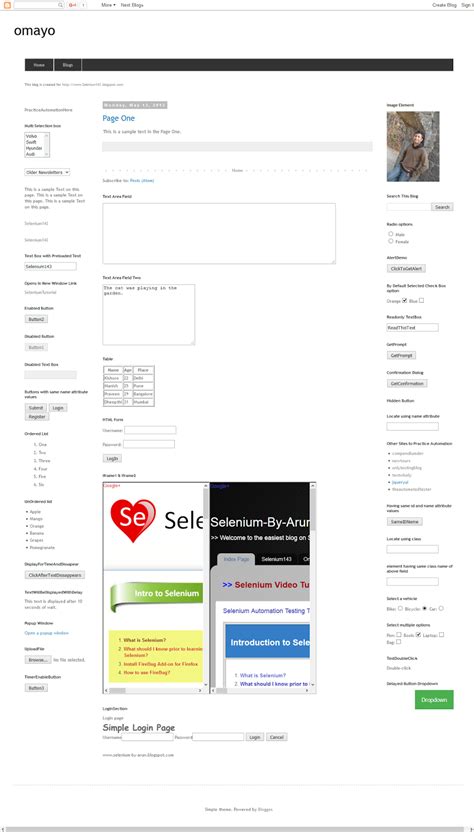 Selenium By Arun Best Website To Practice Selenium