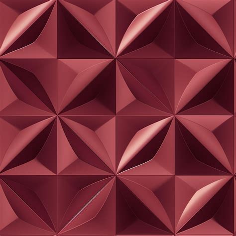 Premium Photo Geometric Pattern Wine Color Tile Pattern For Decoration