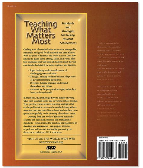 Teaching What Matters Most Standards And Strategies For Raising