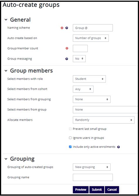 Adding Groups Manually Or Automatically Moodle