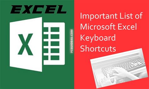 Microsoft Excel Shortcut Keys For Windows Pcguide4u Artofit