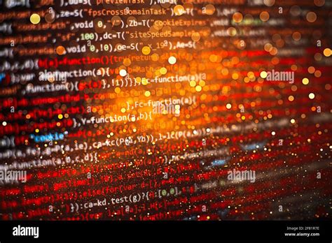 Website HTML Code On The Laptop Display Closeup Photo Information Technology Website Coding