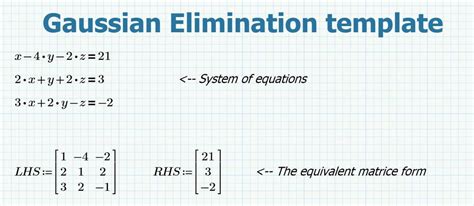 solving matrix equations using gaussian elimination method tessshebaylo