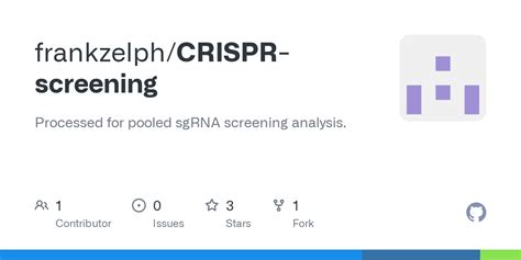 GitHub Frankzelph CRISPR Screening Processed For Pooled SgRNA Screening Analysis