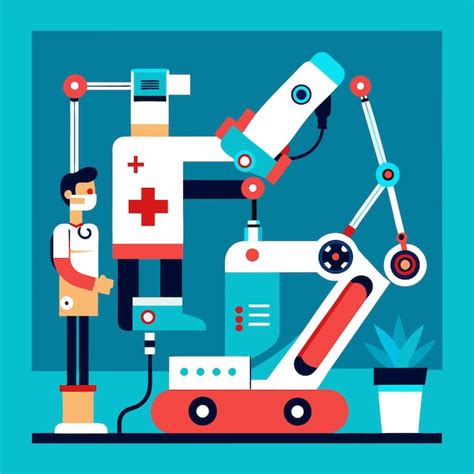 premium vector revolutionizing surgery with robotic nanotechnology