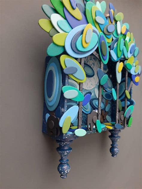 Moonlit Walk Art Assemblage Wall Art Mixed Media Etsy