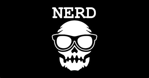 Nerd Skull Nerd Skull Sticker Teepublic
