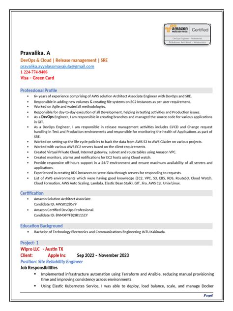 Naga Pravalika Updated Devops Resume Pdf