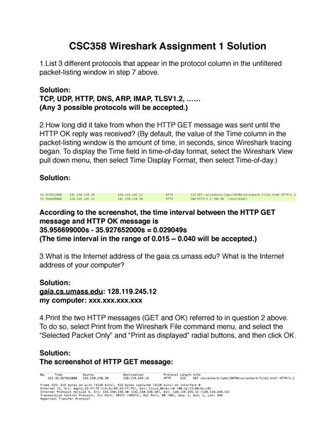 assignment 1w sol lab1 csc358 wireshark assignment 1 solution 1 3