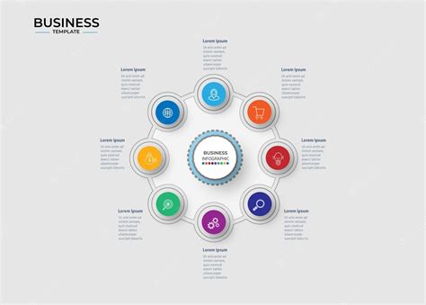 Premium Vector Modern And Colorful Flat Circular Diagram Infographic