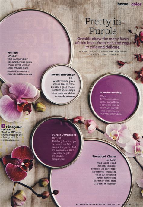 Pretty Purple Paint Colors Interiors By Color
