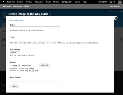 Creating Block Types With Bean Drupalizeme