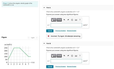solved figure 1 shows the angular velocity graph of the