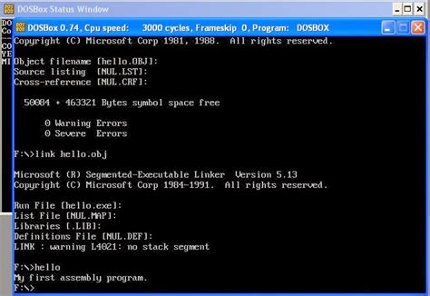 Save Compile And Debugging A Assembly Program ~ Take A New Steps In