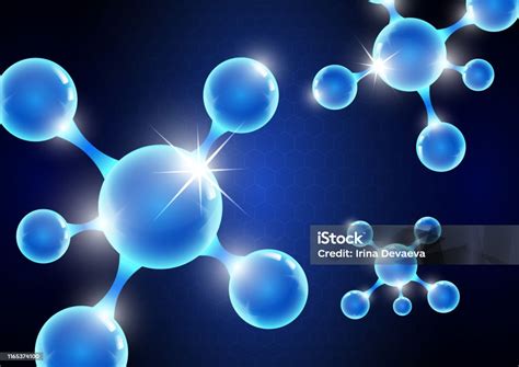 파란색 배경에 분자의 현대 추상적 인 배경 의학 과학 기술 화학 생명 공학을위한 디자인 템플릿 0명에 대한 스톡 벡터 아트 및 기타 이미지 Istock