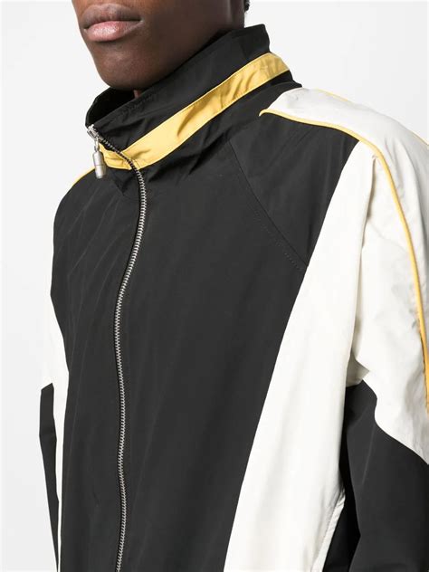 Rhude Colour Blocked Funnel Neck Jacket Farfetch