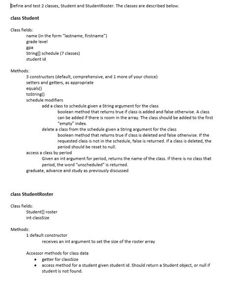 Solved PROGRAM MUST BE WRITTEN IN JAVA CLASS DESIGN Chegg