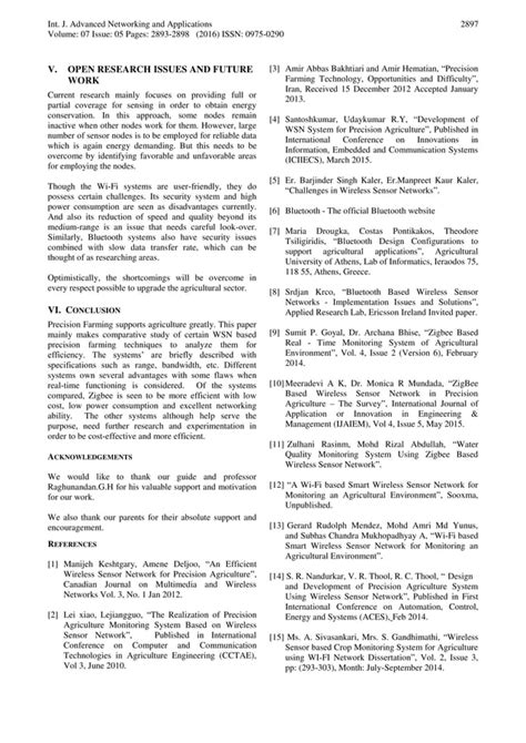 Performance Analysis Of Different Wsn Based Systems In Precision