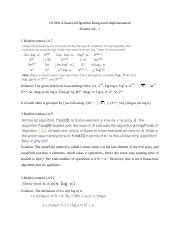 Comprehensive Study Of Advanced Algorithm Design And Course Hero