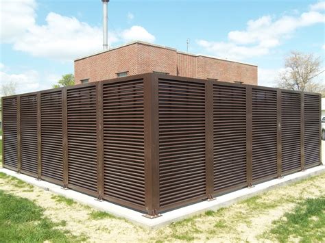 Louvered Fence Systems The American Fence Company