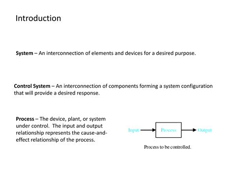 Control System Introduction For Different Application Pdf