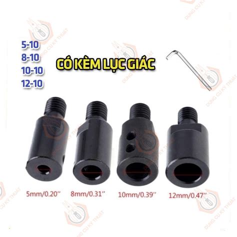 Khớp nối M5 M8 M10 M12 đầu trục nối đầu chuyển kẹp lưỡi cưa máy cắt 10mm Shop Dụng Cụ Kỹ