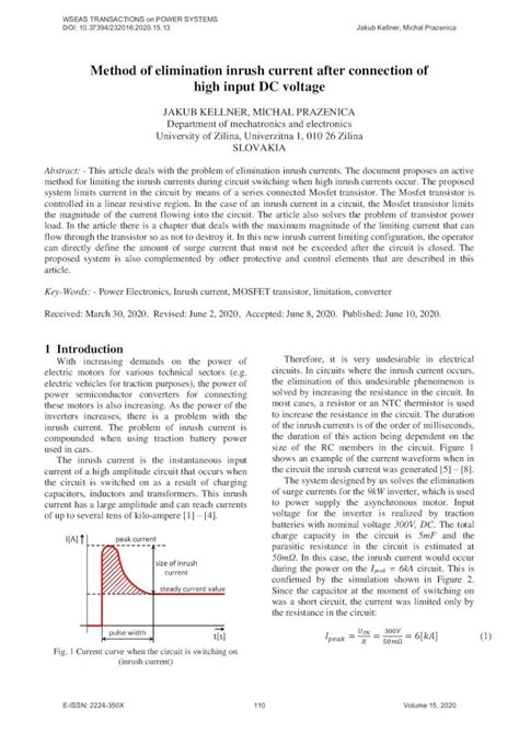 Pdf Method Of Elimination Inrush Current After Connection Of High · 2020 6 16 · Method Of