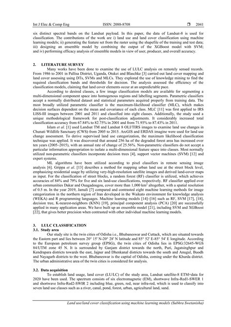 land use land cover classification using machine learning models pdf