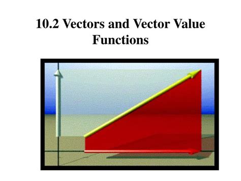 PPT Vectors And Vector Value Functions PowerPoint Presentation Free Download ID