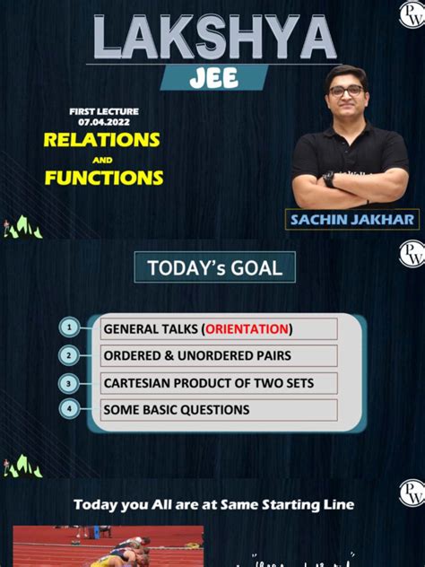 Relations And Functions 01 Classnotes Pdf