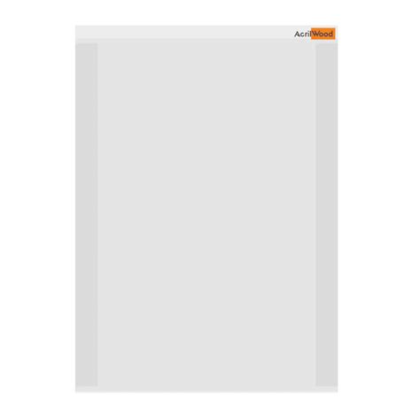 Display De Parede Em Acrílico Formato A3 Vertical Com Fundo Acrilwood