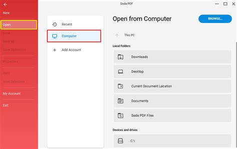 How To Open A File Soda PDF