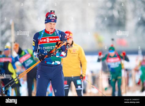 Ruhpolding Germany 12 January 2024 Vetle Sjaastad Christiansen Morning Practice