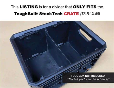 Divider For Toughbuilt Stacktech Crate Tool Box Tools Case Not Inclu Dryforge