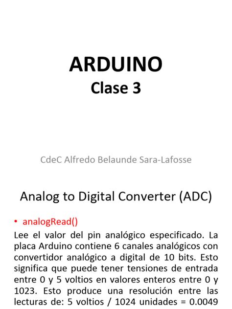 3 Arduino Clase 3 Pdf